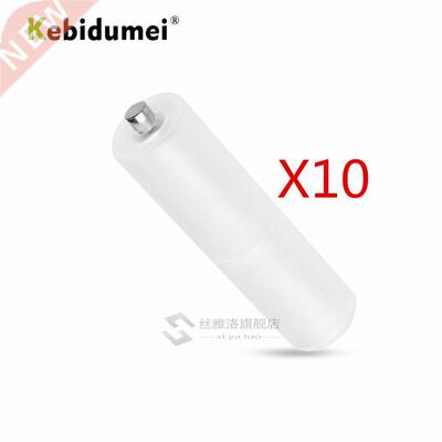 Kebidumei 10Pcs AAA to AA Size Cell Battery Converter Adapte