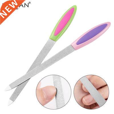 Double Sides Metal Nail Art File Buffer Grinding Rod Scrub