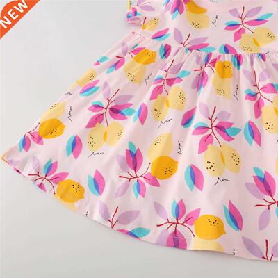 Flower Child Girl Dress Kids Clothes Summer Short Sve Flo