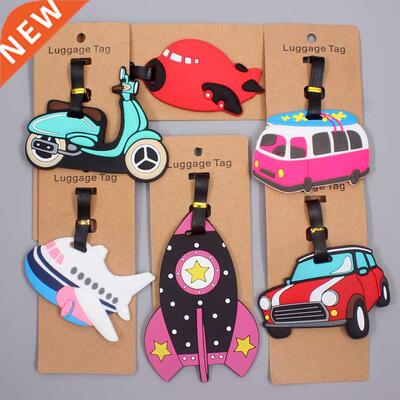 Creative Plane & Car Luggage Travel Accessories Tag Sili