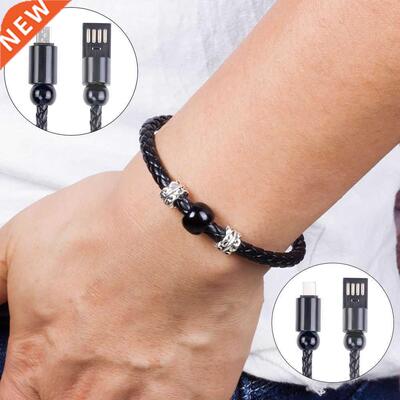 Creative USB Charger Data Sync Cable Bracelet Wrist Band For