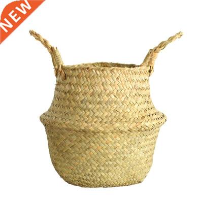 Seaweed Weaving Flower Pot Natural Flower Baskets Hanging Fl