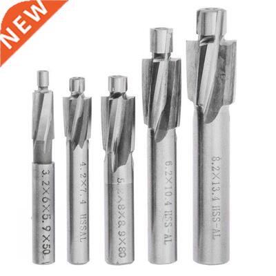 1pc 4 Flute HSS Counterbore End Mill M3-M8 Pilot Slotting Bi