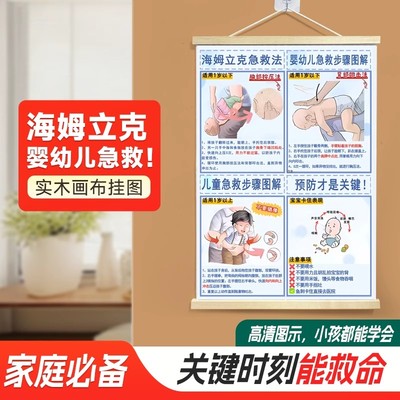 海姆立克急救法儿童急救知识贴纸