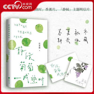 【央视网 赠香薰片+明信片】静候葡萄成熟时汪曾祺散文问到何时葡萄先熟透你要静候再静候一颗葡萄的智慧作为焦虑时代的情绪解药DD