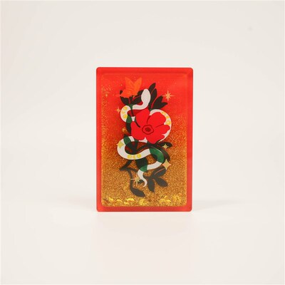 【想想2025蛇年新春】艺术年画张秋源《灵蛇送福》