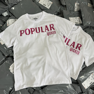 出口订单 POPULAR WICKED 魔法坏女巫文化衫 男女情侣短袖T恤夏薄