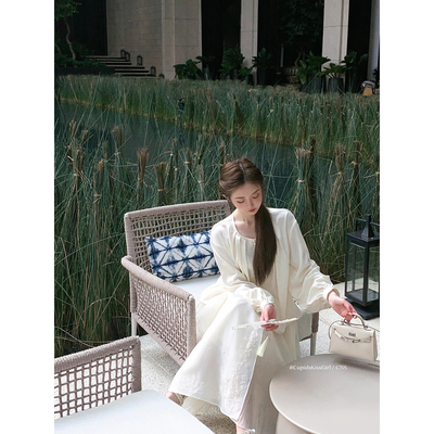 【福利6折清仓】csk丘比特 竹愿听雪 新中式轻国风小衫长裙两件套