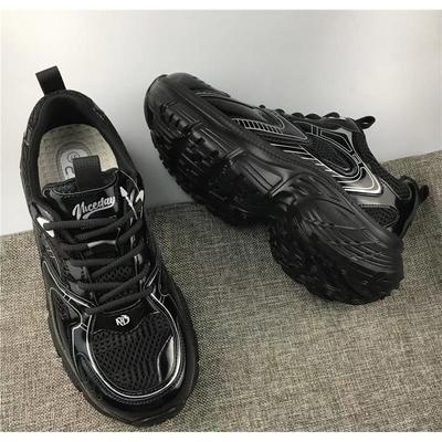 NDU女鞋老爹鞋2024新款运动老爹鞋网面厚底跑步鞋透气休闲女鞋