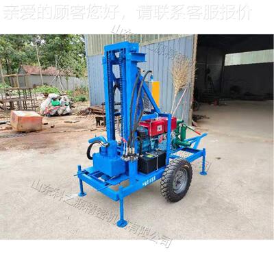 压型牵式液打井小机 家用农kzy-zjj-田柴油100米水井钻引孔设备厂