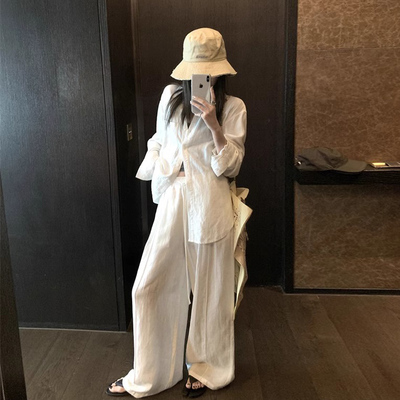 【送运费险】老钱穿搭亚麻衬衫女