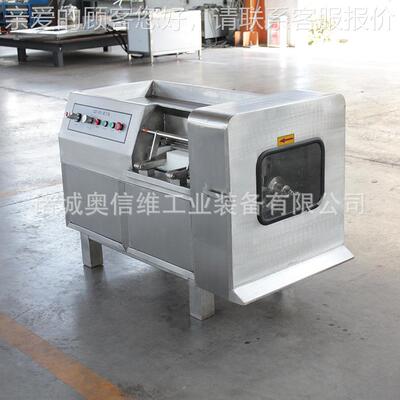 全自动冷型鲜冻肉切丁 小鸡胸花肉机切丁机 五肉切LHI丁切块机