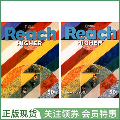 国家地理少儿英语教材 Reach Higher Grade 5B Student's Book and Practice Book 五年级下册学生用书练习册 NGL高端小学原版教材