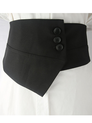 AgcHW女外搭西服布纽扣淑女腰封
