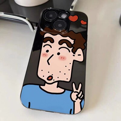 卡通比耶广志适用于realme15手机壳真我GTneo6se防摔Q5i/Q3pro新款v20v23v25v30v60全包neo8/7亮面gt2保护套