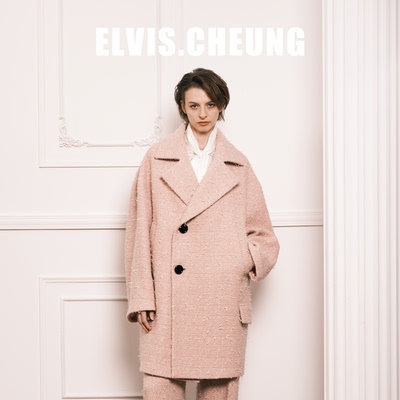 ELVIS.CHEUNG蝴蝶纱小香翻领大衣