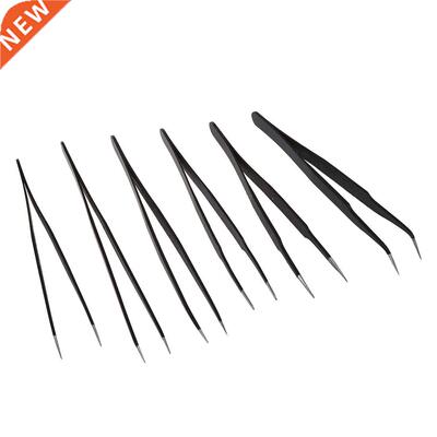 VETUS 6pcs Safe Anti-static Tweezers Maintenance Tools ESD