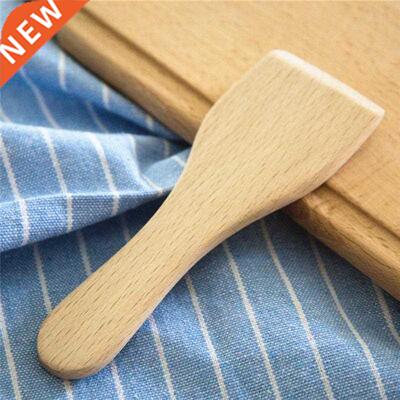 4pcs Small Beech Butter Spatulas Non-ick Wooden Turner Hea