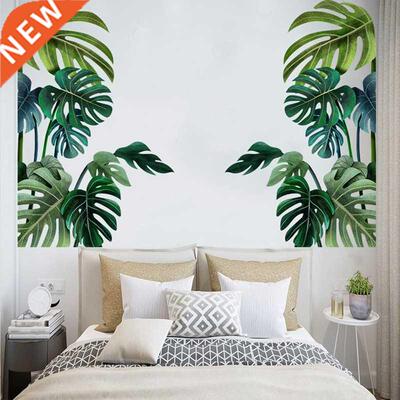 90x80cm Tropical Plant Leaves Wall Sticker Home Decor