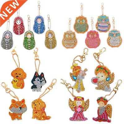Full Drill Special Shaped Diamond Painting Keychains Wom