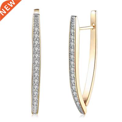 New Arrival Gold Color Earrings for Women Wedding Decoration