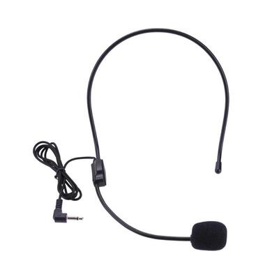 Portable Head-mounted Headset Microphone Wired 3.5mm Plug Gu