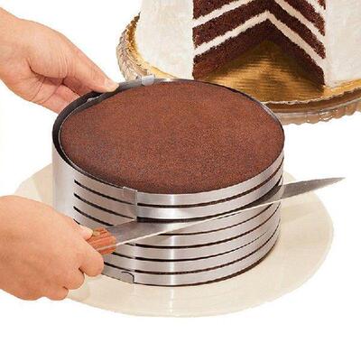 Adjustable Layer Cake Slicer Kit Mousse Stainless Steel