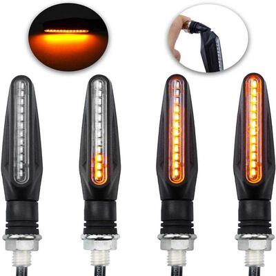 Universal Motorcycle Turn Signal Light 12V Led Moto Flowing