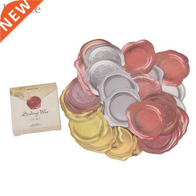 Lychee Life 45pcs Retro Wax Seal Design Sticker For Scrapbo