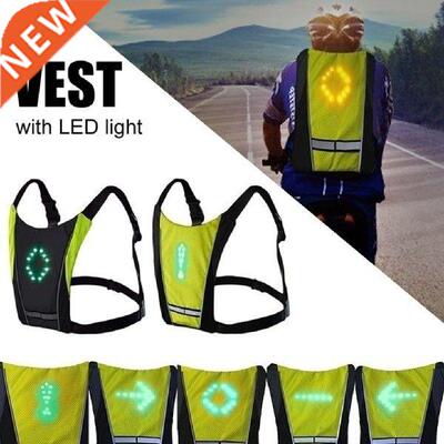 Cycling Vest 30LEDs MTB Bike Turn Signal Light Vest