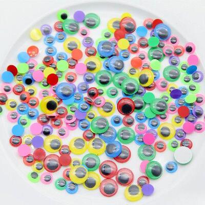 8/10/12/15/20MM Googly Wiggly Animal Eyes Colorful Self
