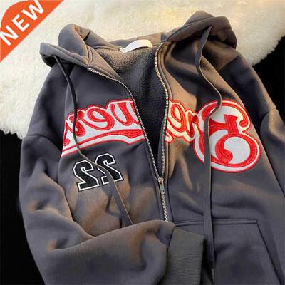 New Plus Size Letter Embroidery Sweatshirts Women Hoodies Wo