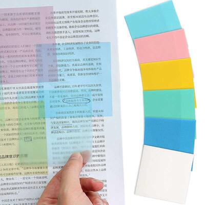 Waterproof PET Transparent Sticky Notes Memo Pad 50 Sheets S