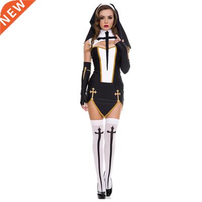 Sexy Bad Habit Nun Costume Religious Sister Fancy Dress