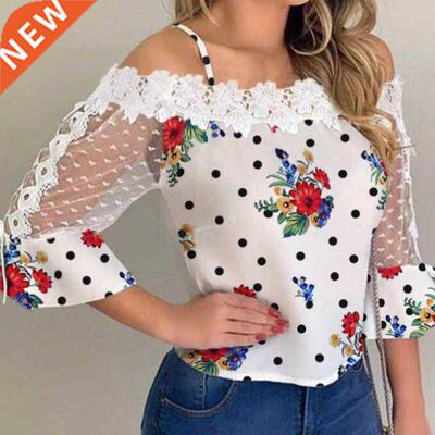 2020 Autumn Women Elegant Stylish Party Top Female Fashion B