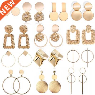 Fashion Statement Earrings 2019 Big Geometric Round Earrings