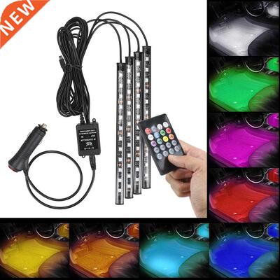 Auto LED RGB Atmosphere Strip Light 24/36/48 LED Wireless Re