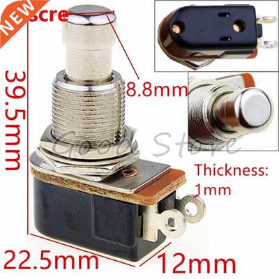 1 PCS SPST Momentary Soft Touch Push Button Stomp Foot Pedal