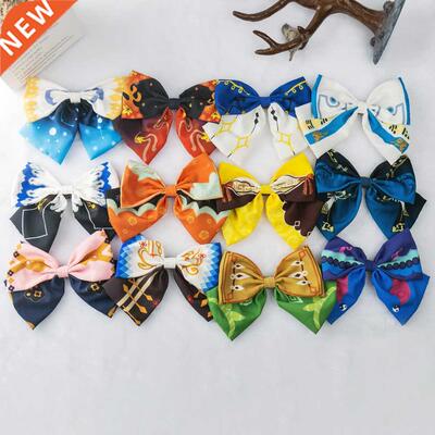 New Genshin Impact Cosplay Bowknot Hair Ring Clip Ganyu Baal