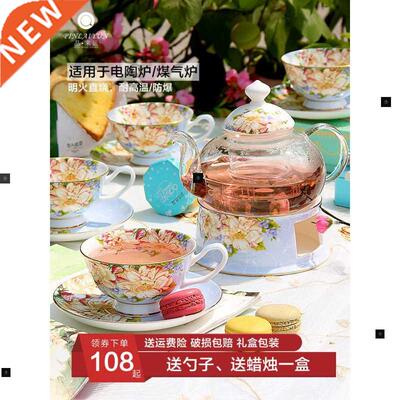 Flower teacup fruit teapot ceramic tea set English pot tea s