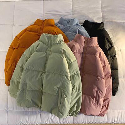 Men Harajuku Colorful Bubble Coat Winter Jacket 2022 Mens Sr