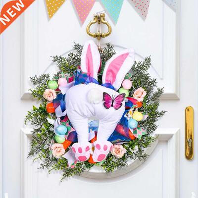 2022 Easter Rit Wreath Bunny Decoration Gland Front
