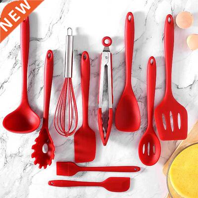Silicone Cooking Utensils Set Non-ick Spatula Shovel soup
