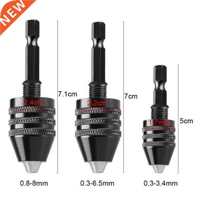 Mini Keyless Drill Chuck 0.3-8mm Self-Tighten Electric Drill