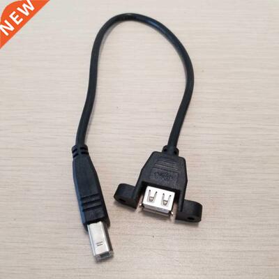 Screws Pnel Mount USB2.0 Type  Femle to USB B Mle Jck S