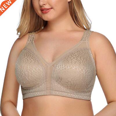 Bra Women Minimizer Plus Size Underwear Lace Bralette Wirele