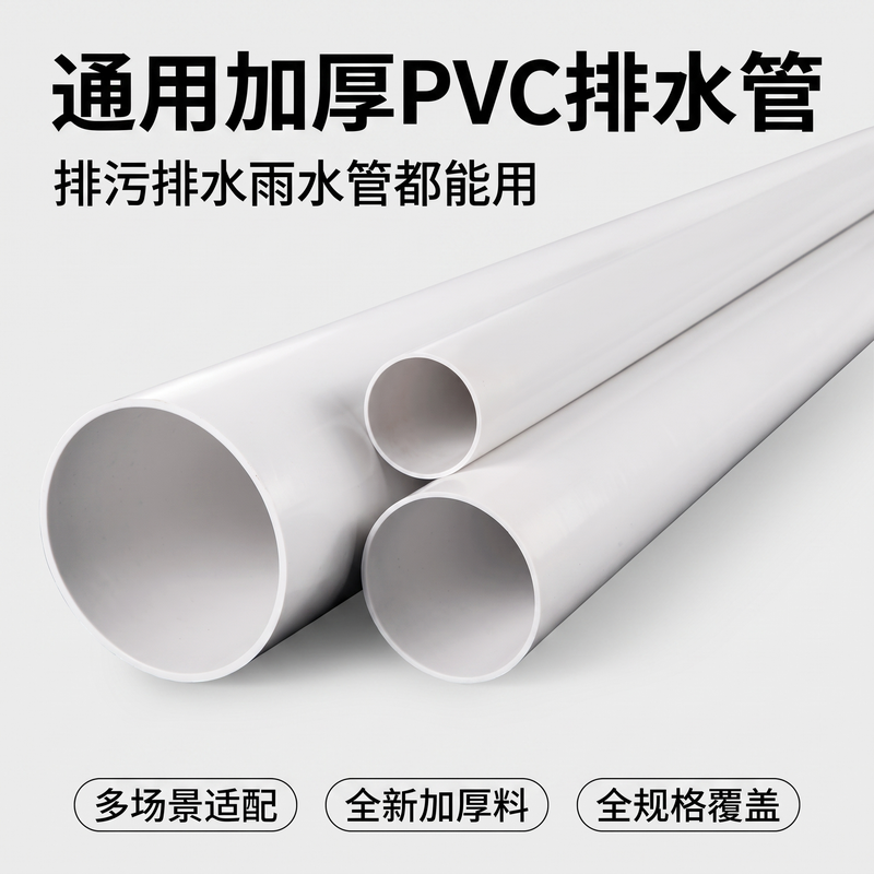 pvc排水管下水道pvc雨水管110pvc管水管管道pvc排水管去污水管