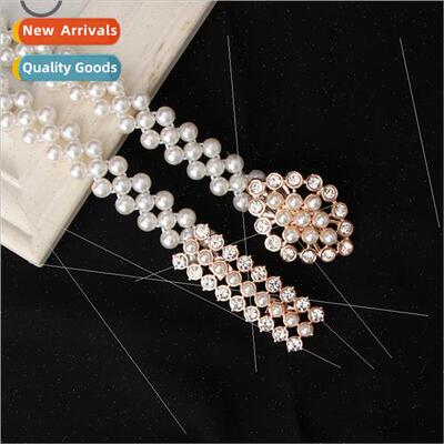 Korean fashion elegant pearl waist chain network popular inl