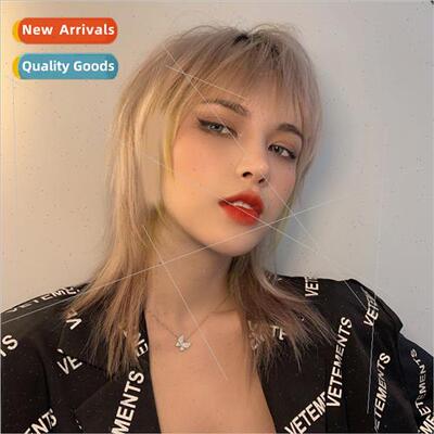 Wolf tail wig men women short hair mullet head outward Korea