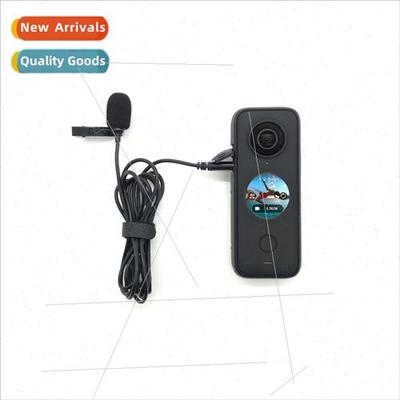 适用INSTA360 ONE X2 X3 lavalier microphone TYPEC connector P